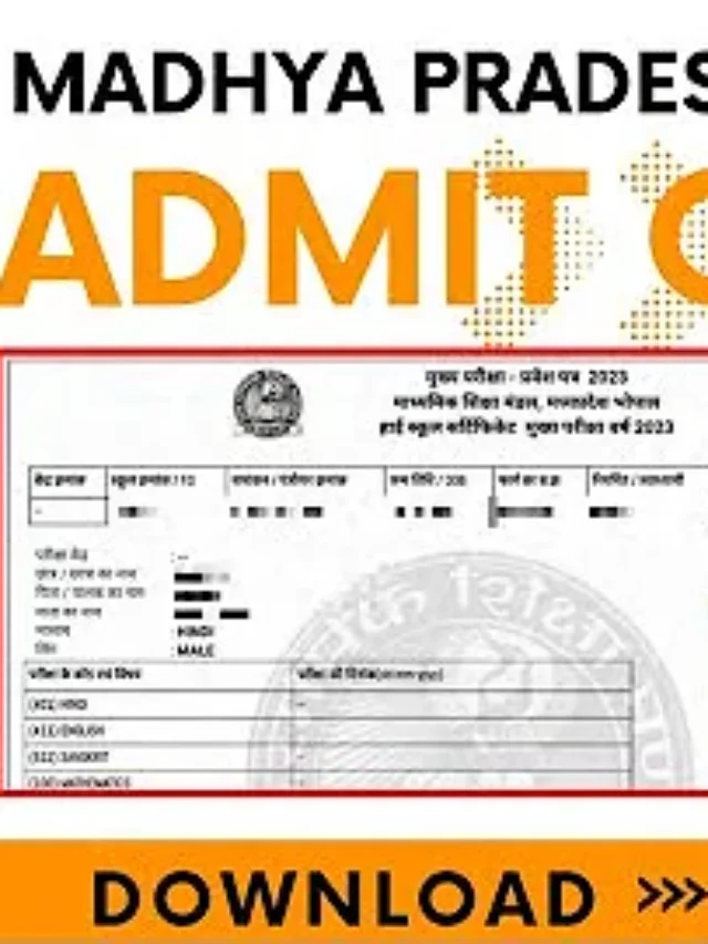 Mp Board 10th, 12th Admit card 2023 || Mp board dummy admit card 2023 ...